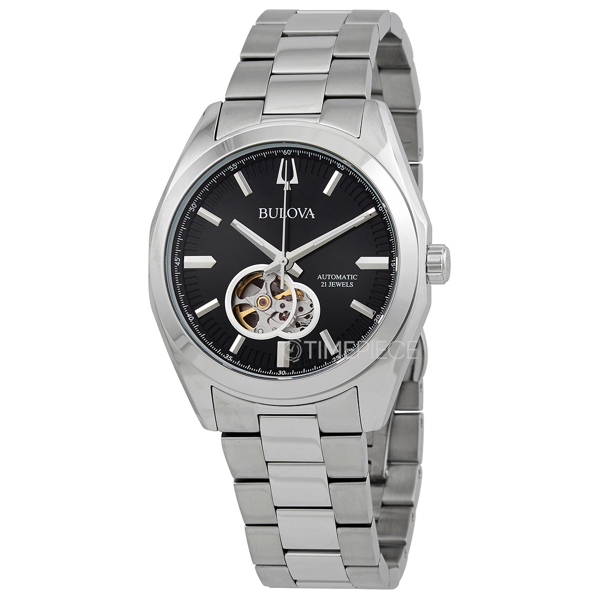 Bulova Surveyor Automatic Black Dial Mens Watch 96A270