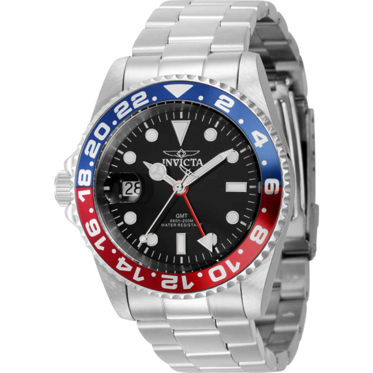 Invicta Pro Diver Black Dial Pepsi Bezel Mens Watch 43961