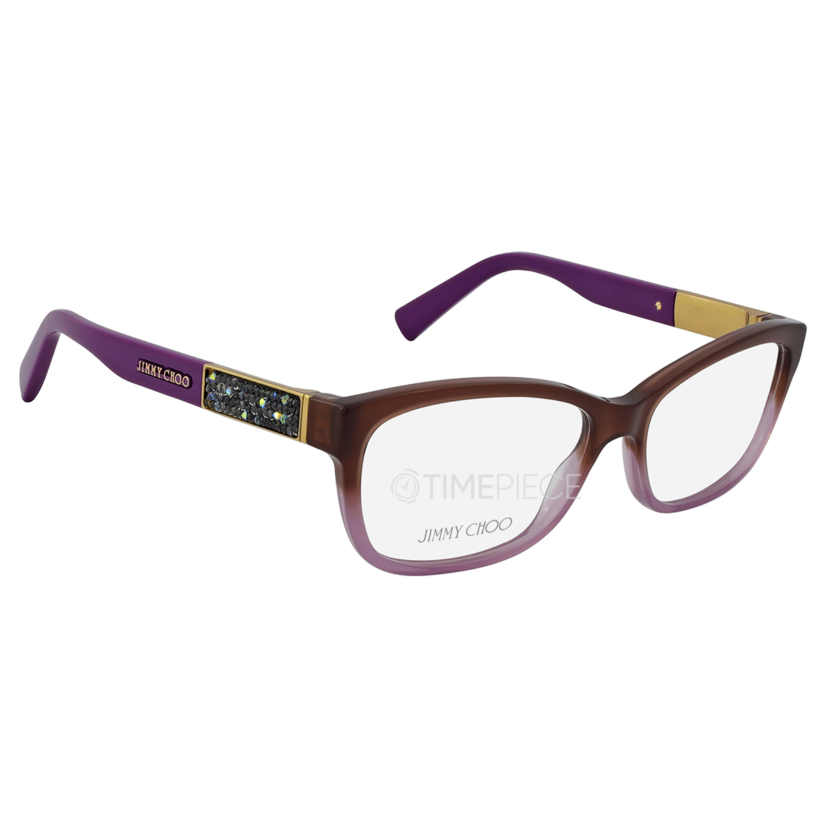 Jimmy Choo Demo Rectangular Ladies Eyeglasses JC110 0F1A 53