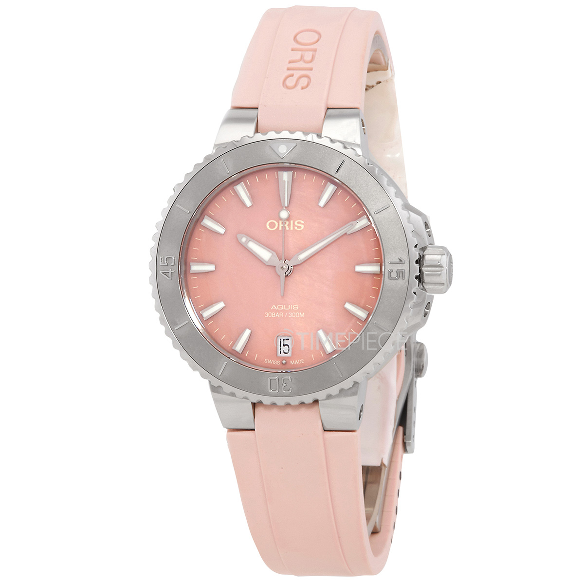 Oris Aquis Date Automatic Pink Mother of Pearl Dial Unisex Watch 01 733 ...