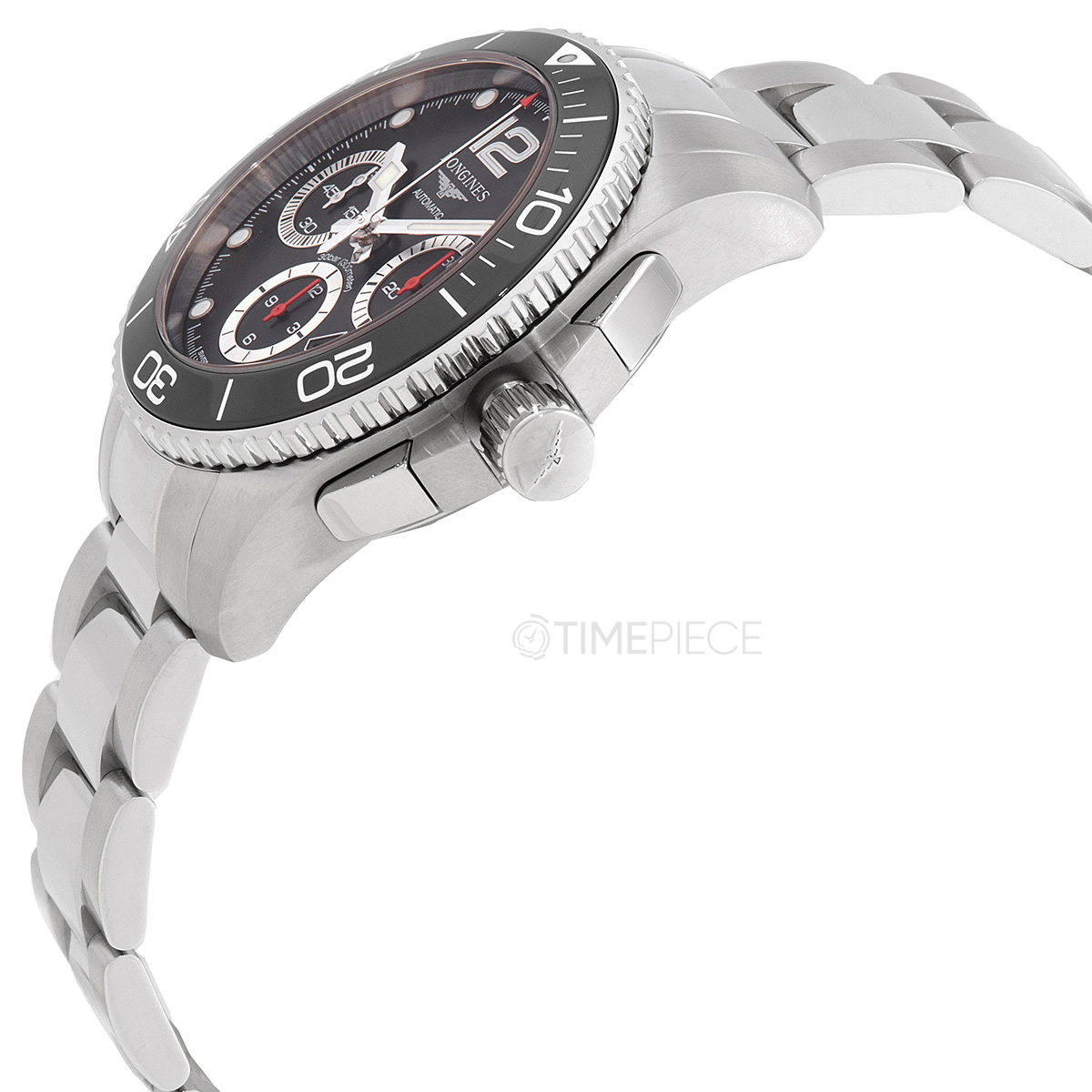 Longines Hydroconquest Chronograph Automatic Black Dial Unisex Watch ...