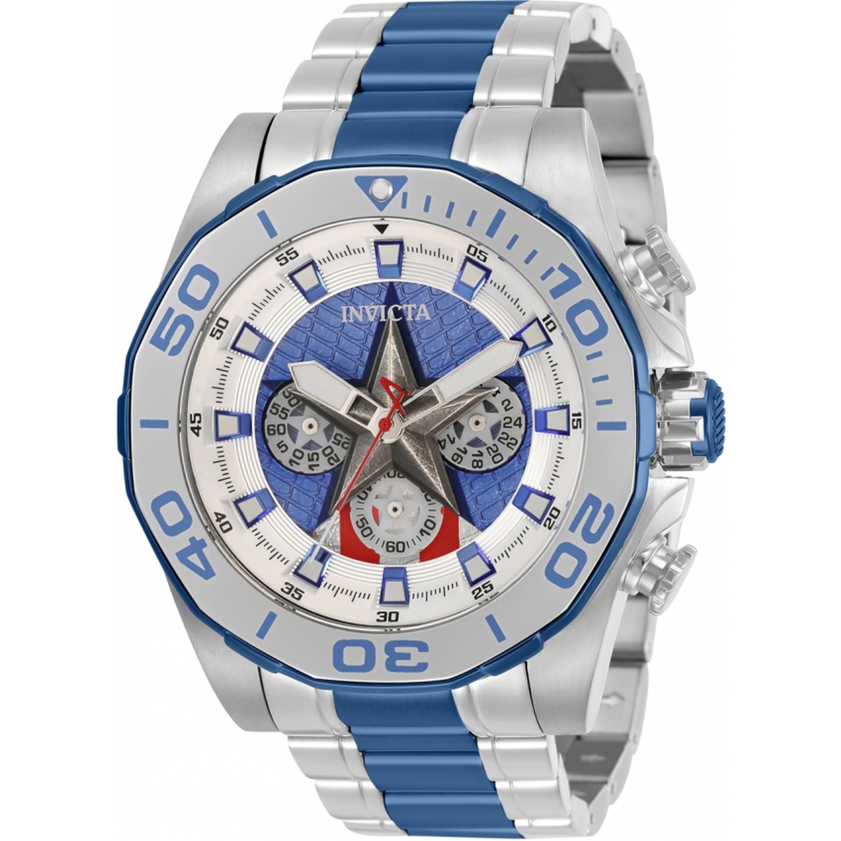 Invicta Marvel Captain America Chronograph Quartz Mens Watch 33394