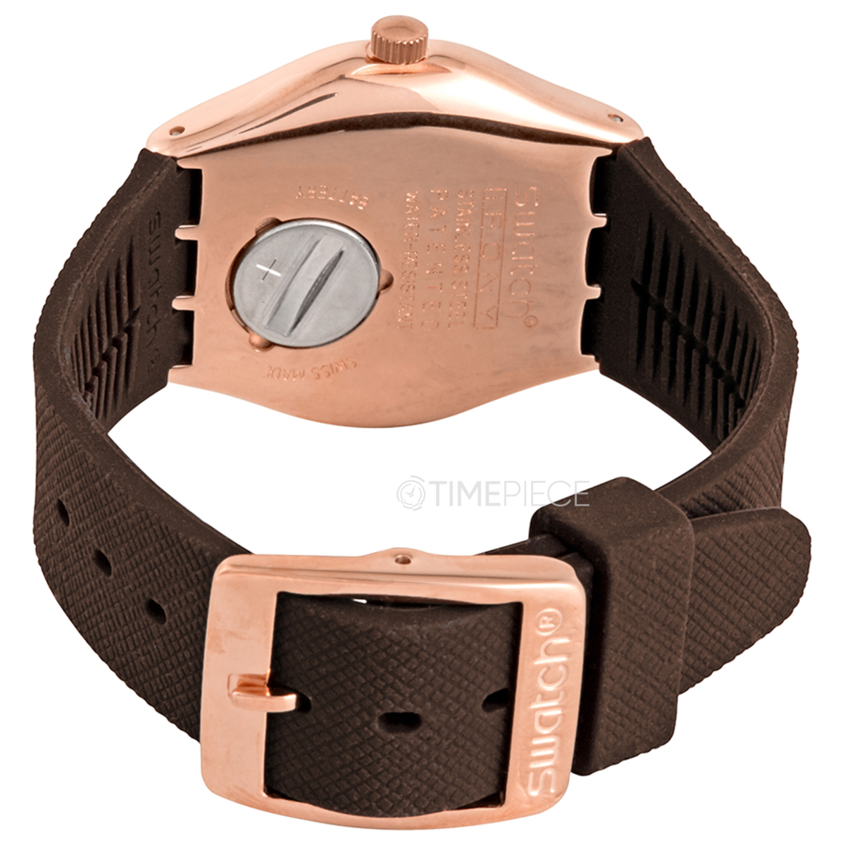 Swatch YLG701 Brownee Ladies Quartz Watch