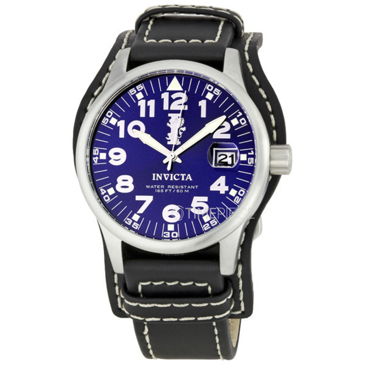 Invicta I Force Black Leather Mens Watch 6104