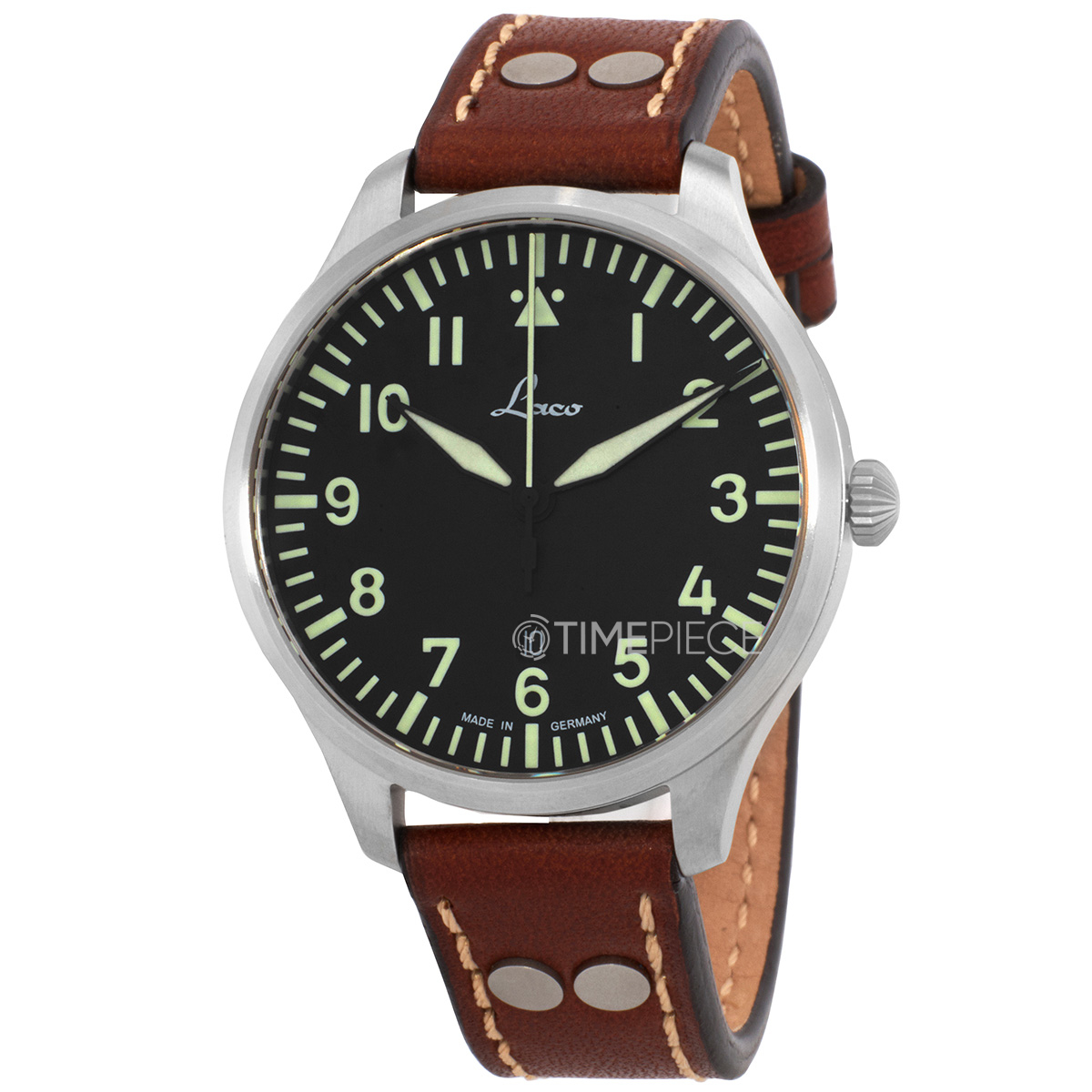 Laco Genf.2 40mm Date Quartz Black Dial Mens Watch 861807.2.D