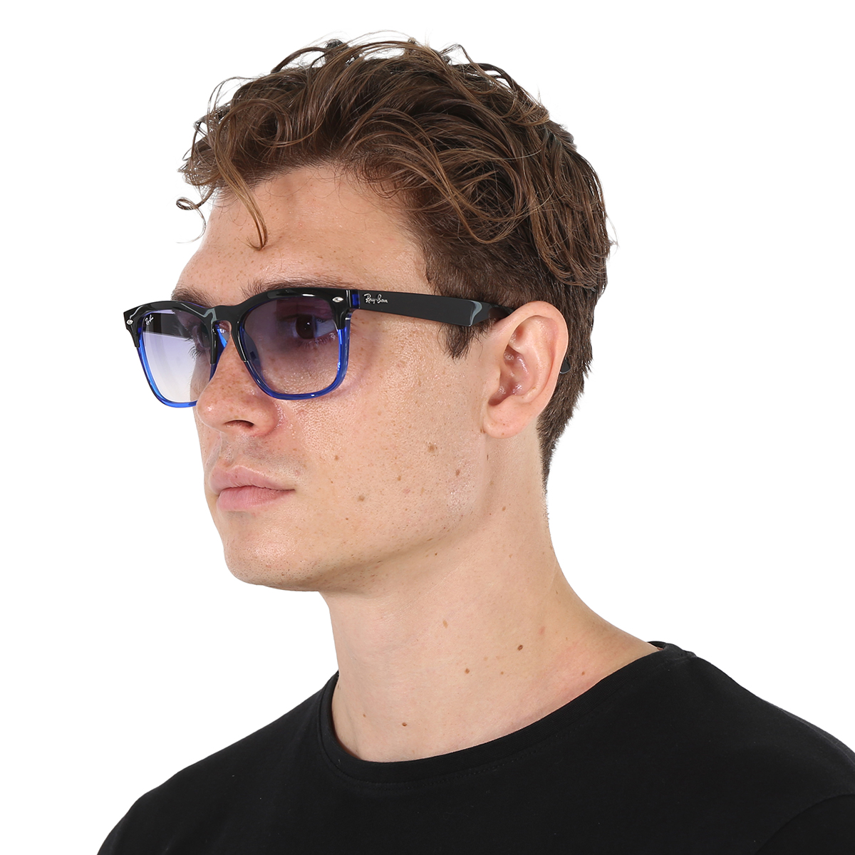 Ray Ban Steve Clear Gradient Square Unisex Sunglasses RB4487-663219-54