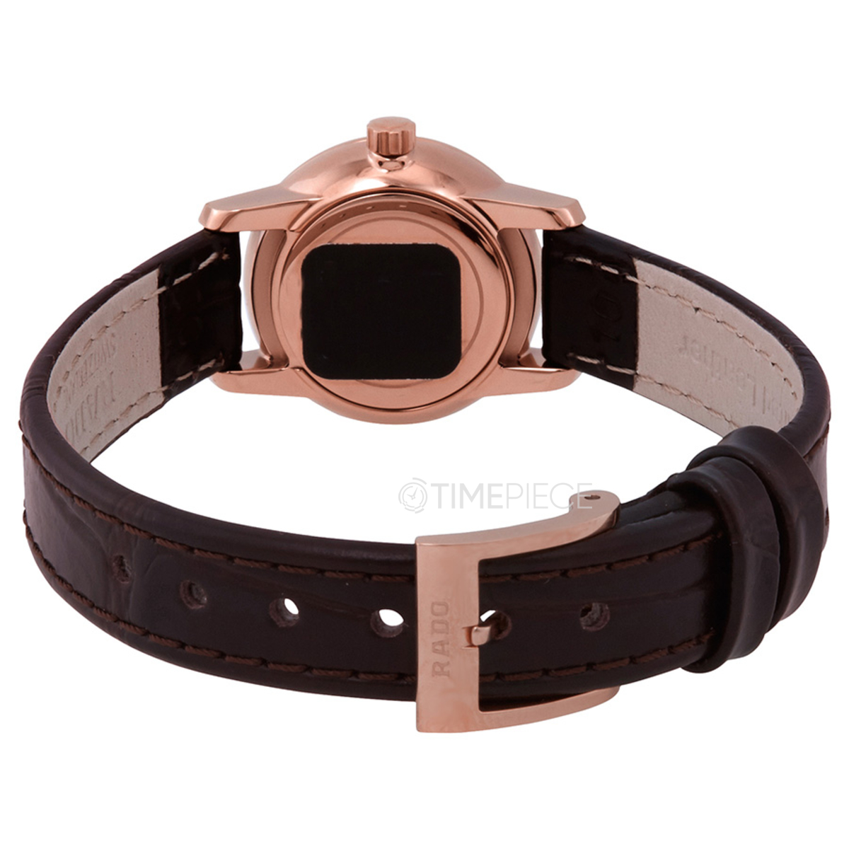 Rado Coupole Classic Brown Mother of Pearl Dial Ladies Leather Watch ...