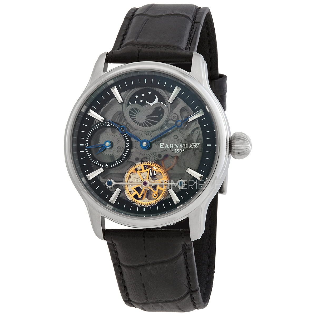 Thomas Earnshaw LONGITUDE SHADOW AUTOMATIC Black Dial Mens Watch ES-8063-04