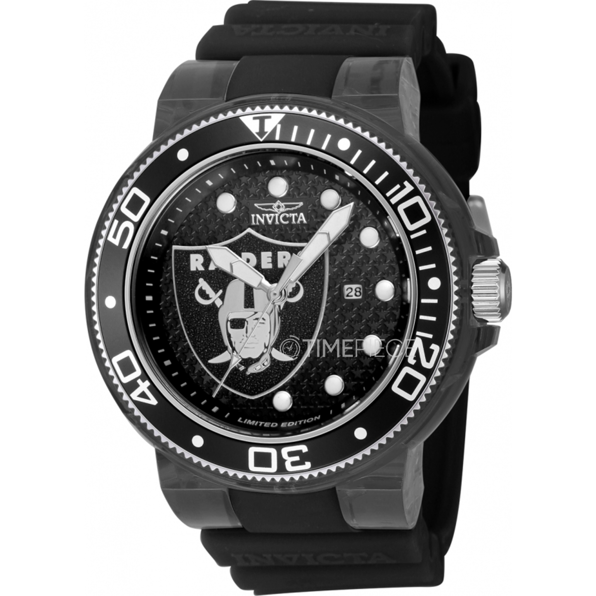 Invicta NFL Las Vegas Raiders Quartz Black Dial Mens Watch 41473