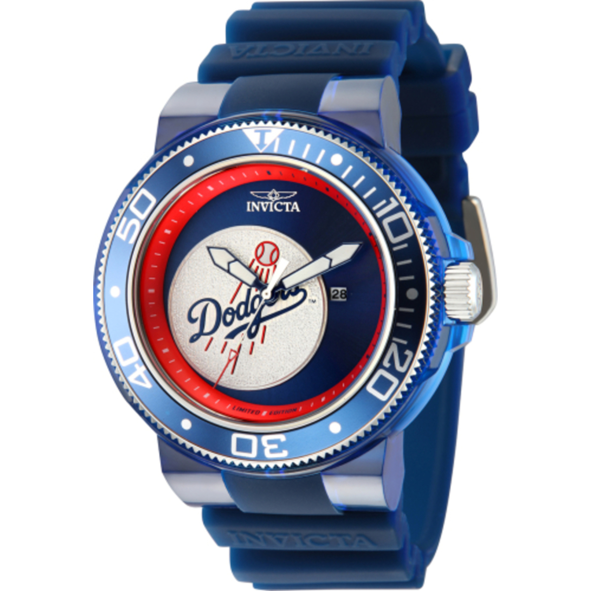 Invicta MLB Los Angeles Dodgers Quartz Blue Dial Mens Watch 43137