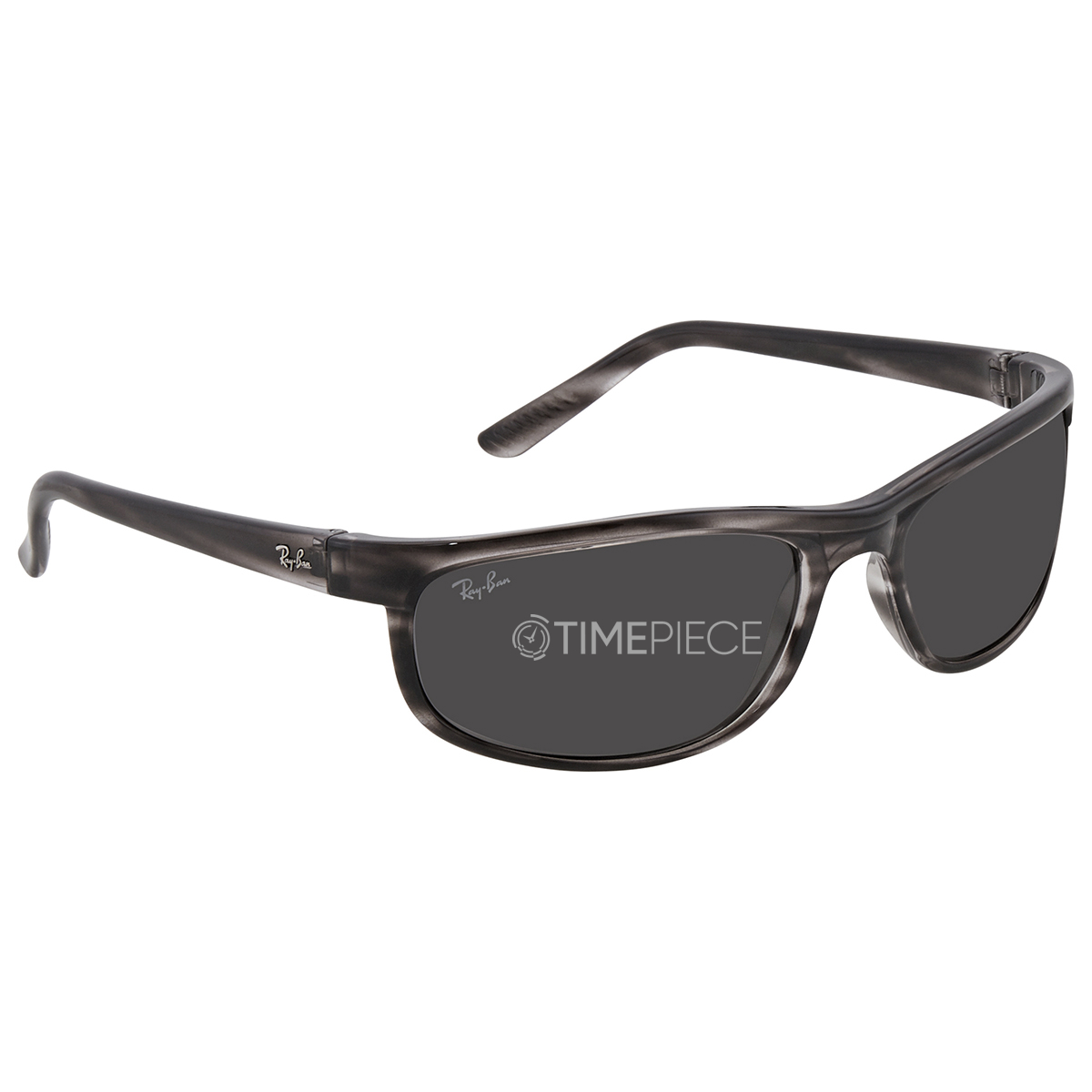 Ray Ban PREDATOR 2 Dark Grey Rectangular Unisex Sunglasses RB2027 6430B1 62