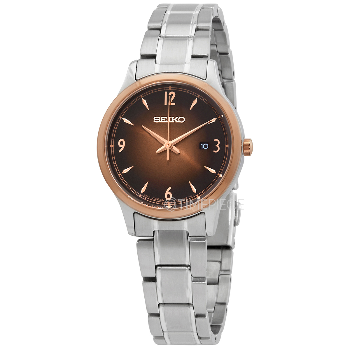 Seiko Essentials Quartz Brown Dial Ladies Watch SXDH02P1