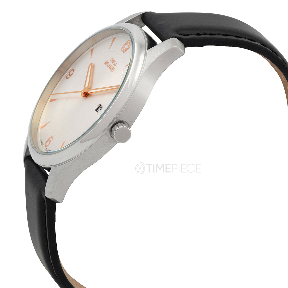 Swiss Military City Classic Quartz Silver Dial Mens Watch 01.9041.323C