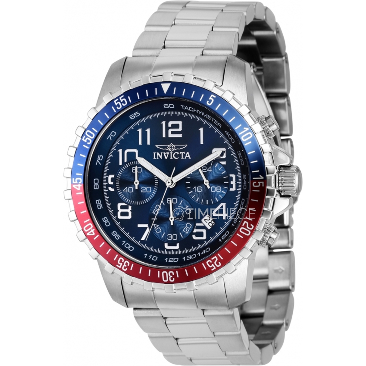 Invicta Specialty Chronograph Quartz Blue Dial Pepsi Bezel Mens Watch 39123