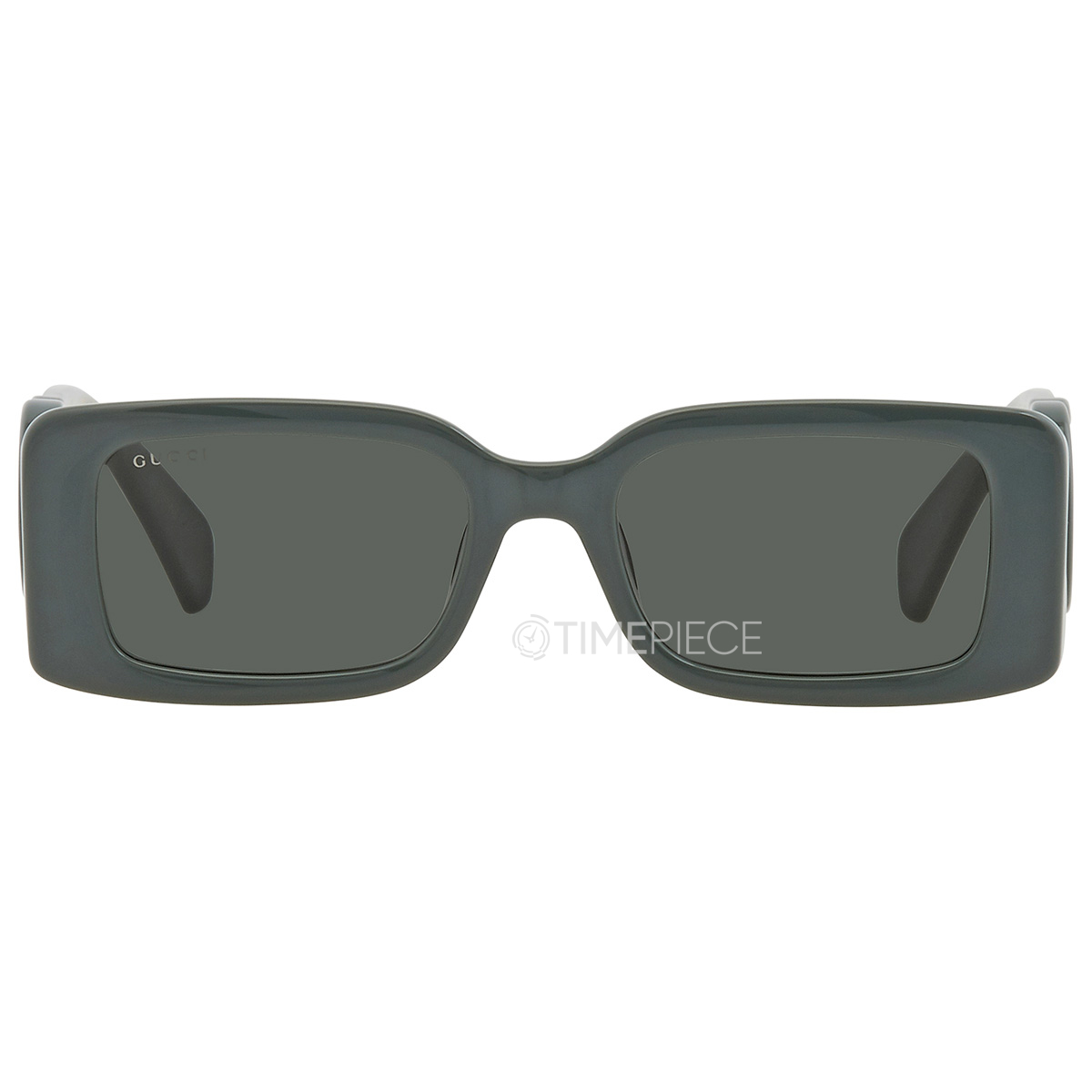 Gucci Solid Smoke Grey Rectangular Ladies Sunglasses GG1325S 003 54