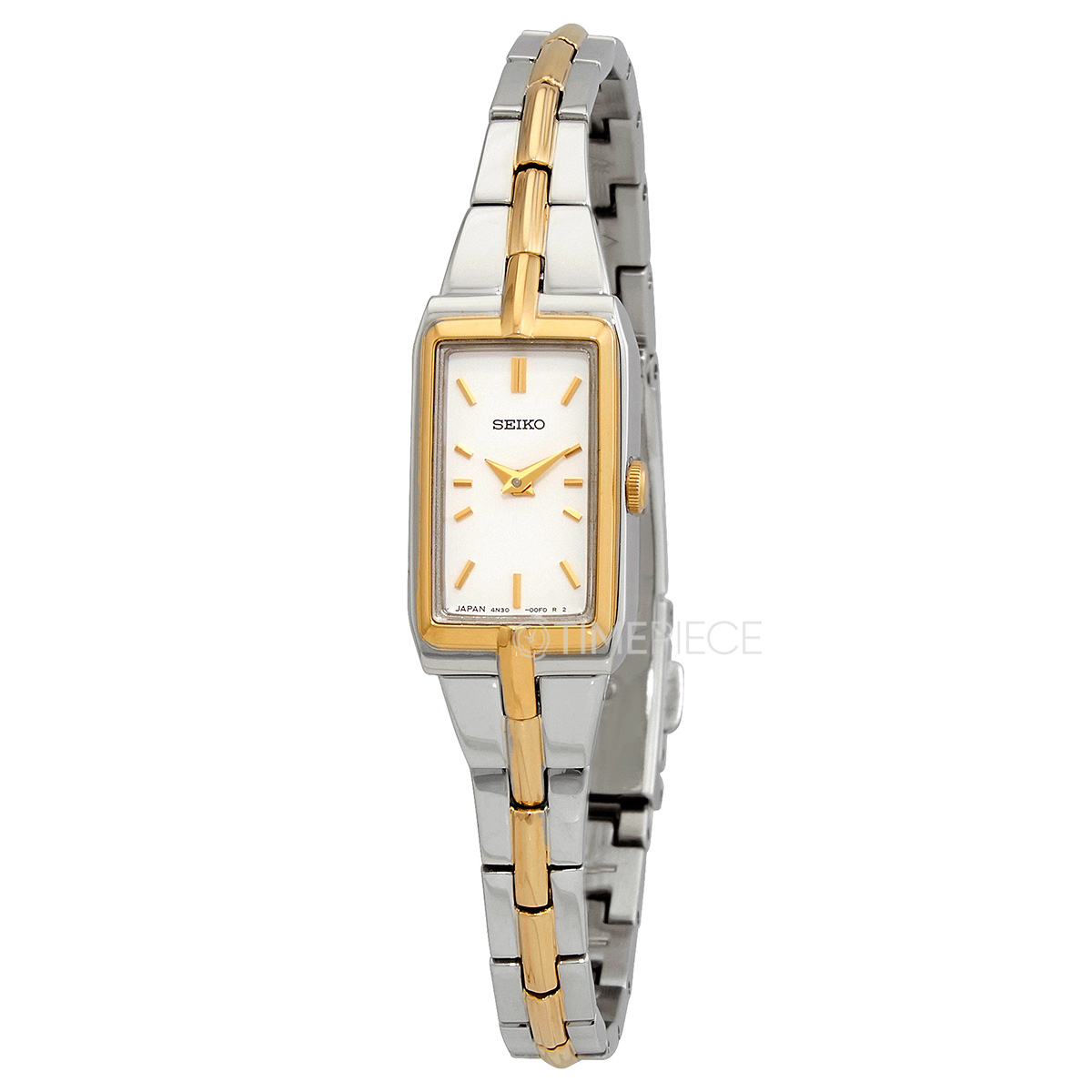 Seiko Quartz Silver Dial Two-tone Ladies Watch SWR044