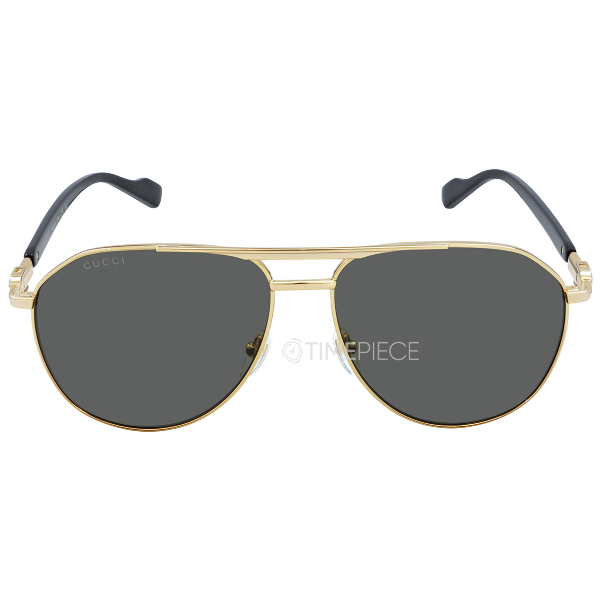 Gucci Grey Pilot Unisex Sunglasses GG1220S 001 59