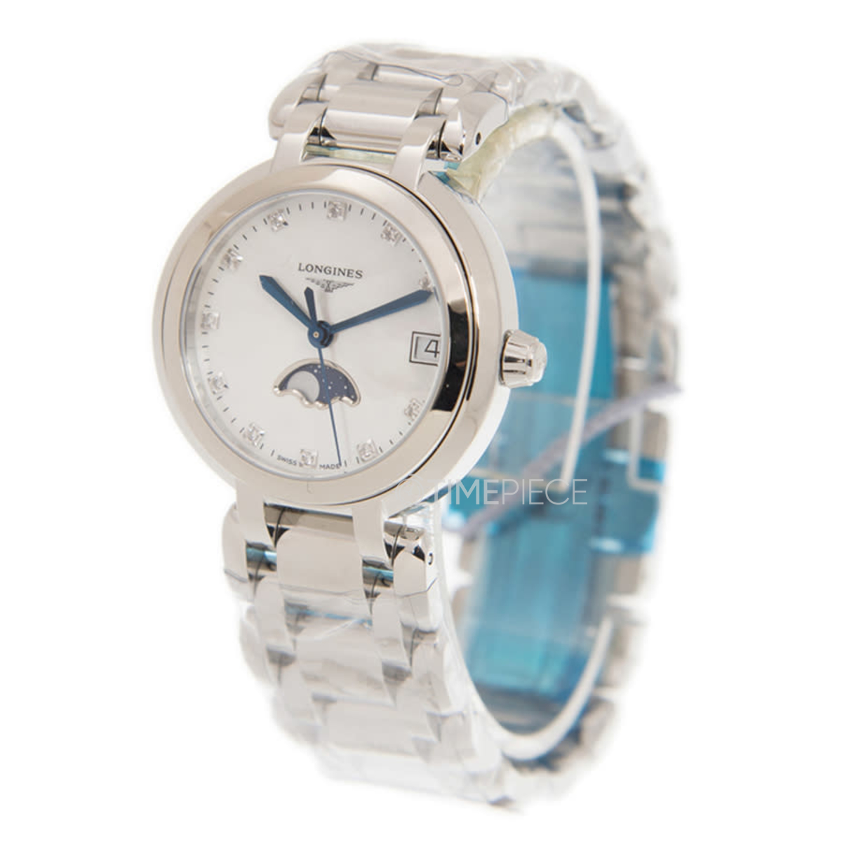 Longines Prima Luna Quartz Diamond White Dial Unisex Watch L8.115.4.87.6