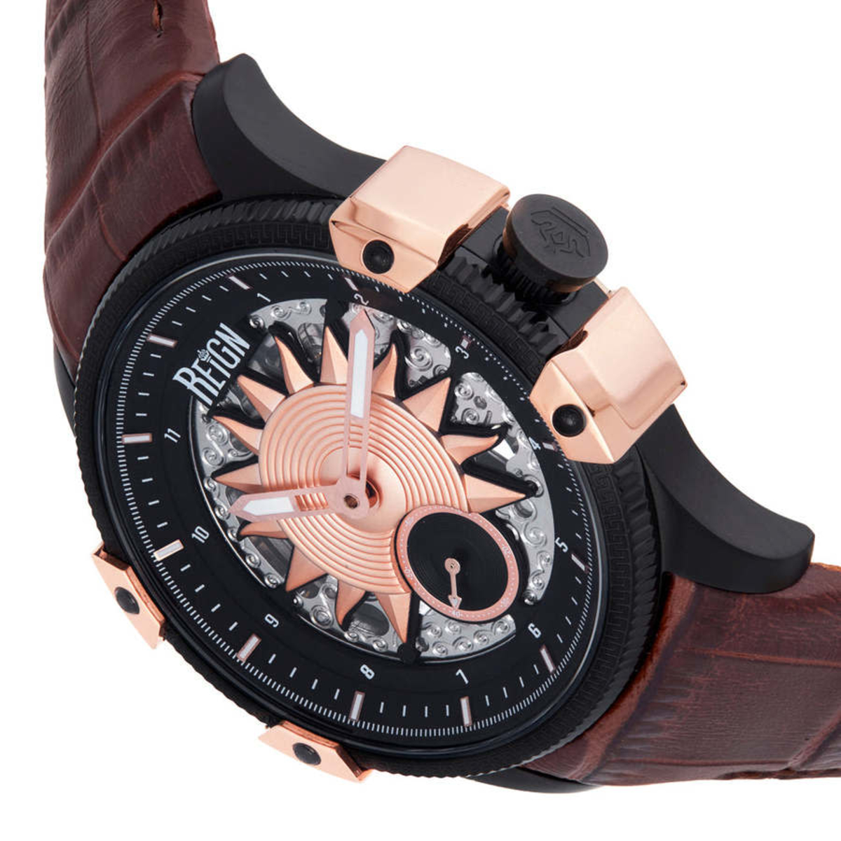 Reign Solstice Rose Gold-tone Dial Mens Watch REIRN6903