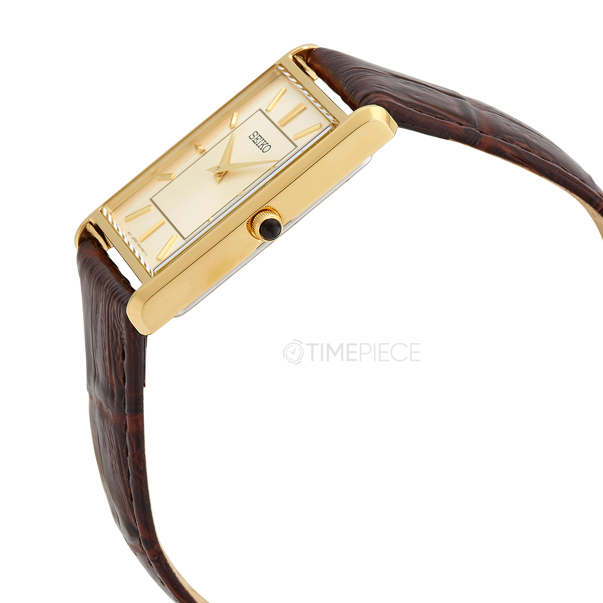 Seiko Essentials Quartz Light Champagne Dial Mens Watch SWR064