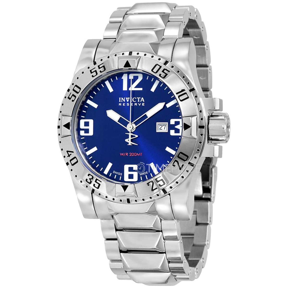 Invicta Reserve Excursion Blue Dial Stainless Steel Mens Watch 5673