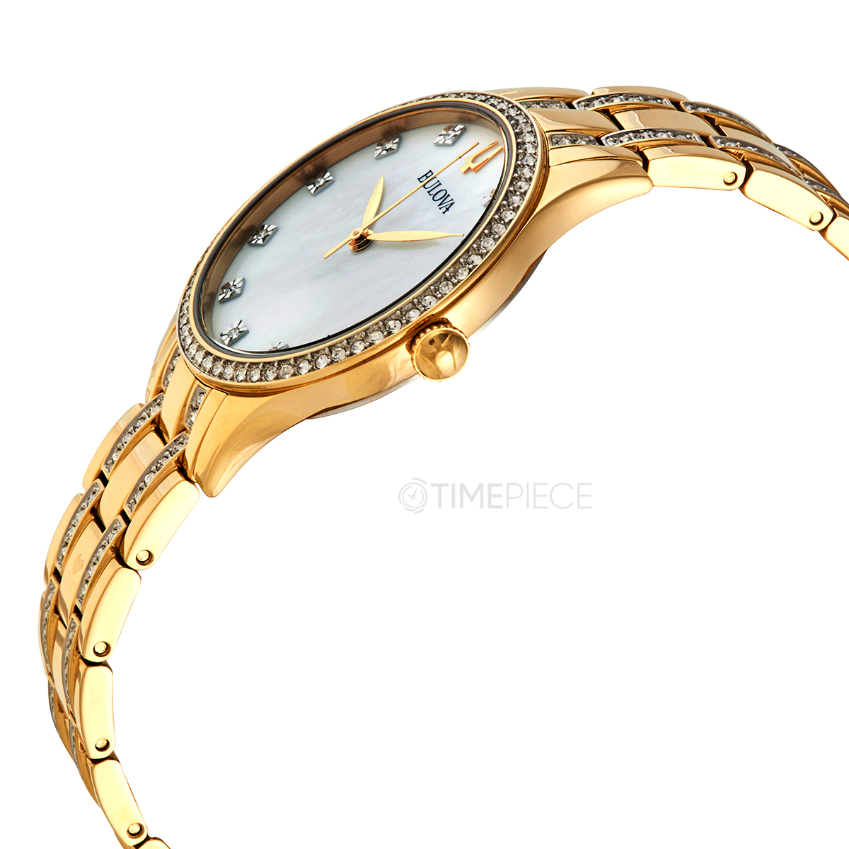 Bulova 98X119 Crystal Ladies Quartz Watch