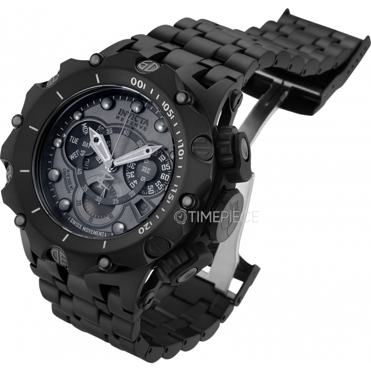 Invicta Reserve Chronograph Quartz Black Dial Mens Watch 27795