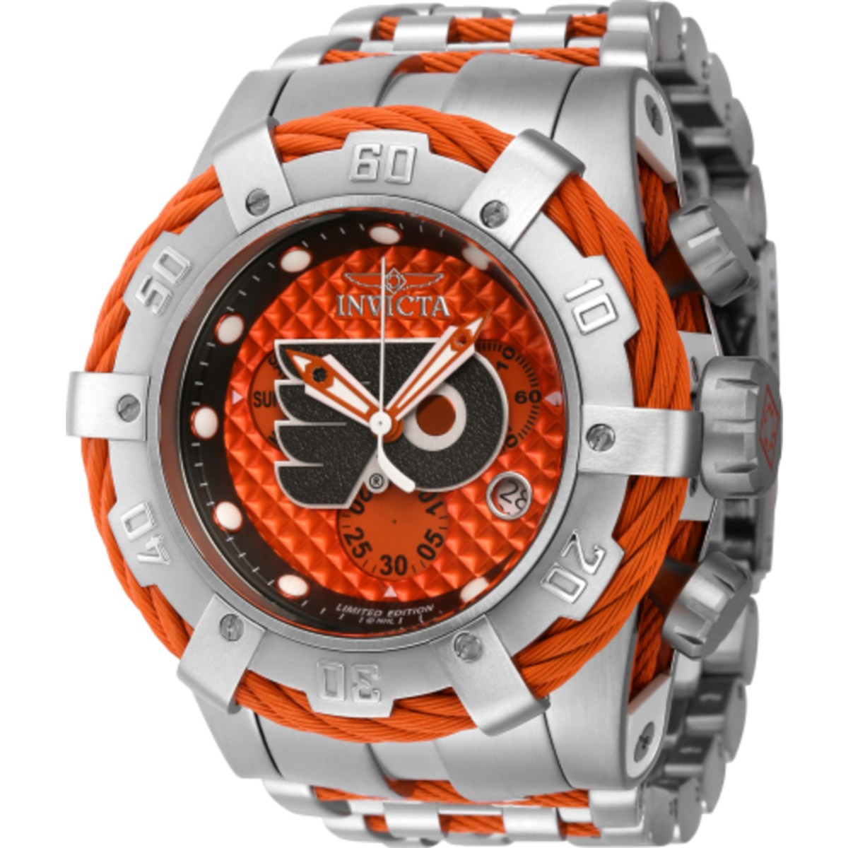 Invicta NHL Philadelphia Flyers Chronograph Quartz Mens Watch 42021