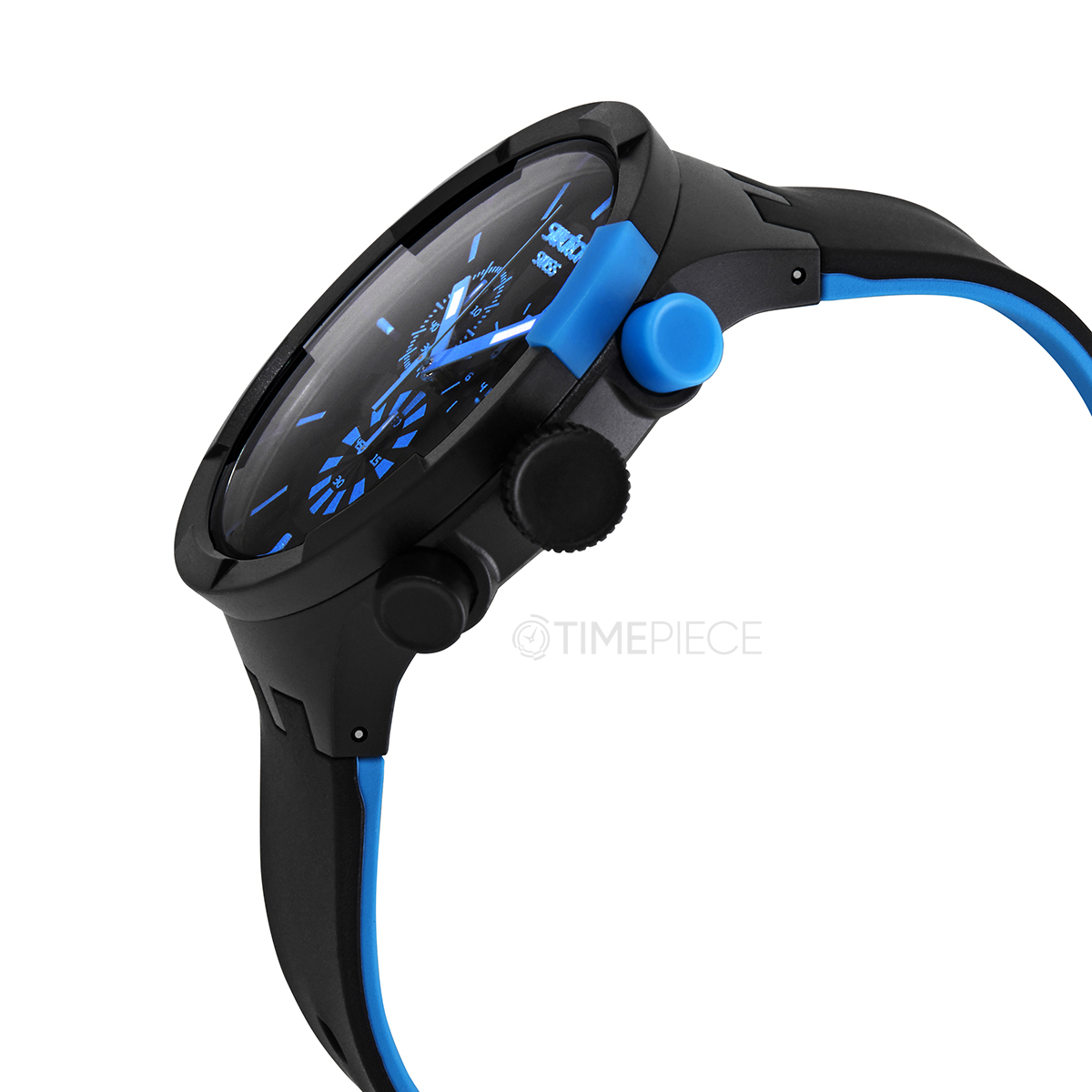 Swatch Checkpoint Blue Chronograph Quartz Unisex Watch SB02B401