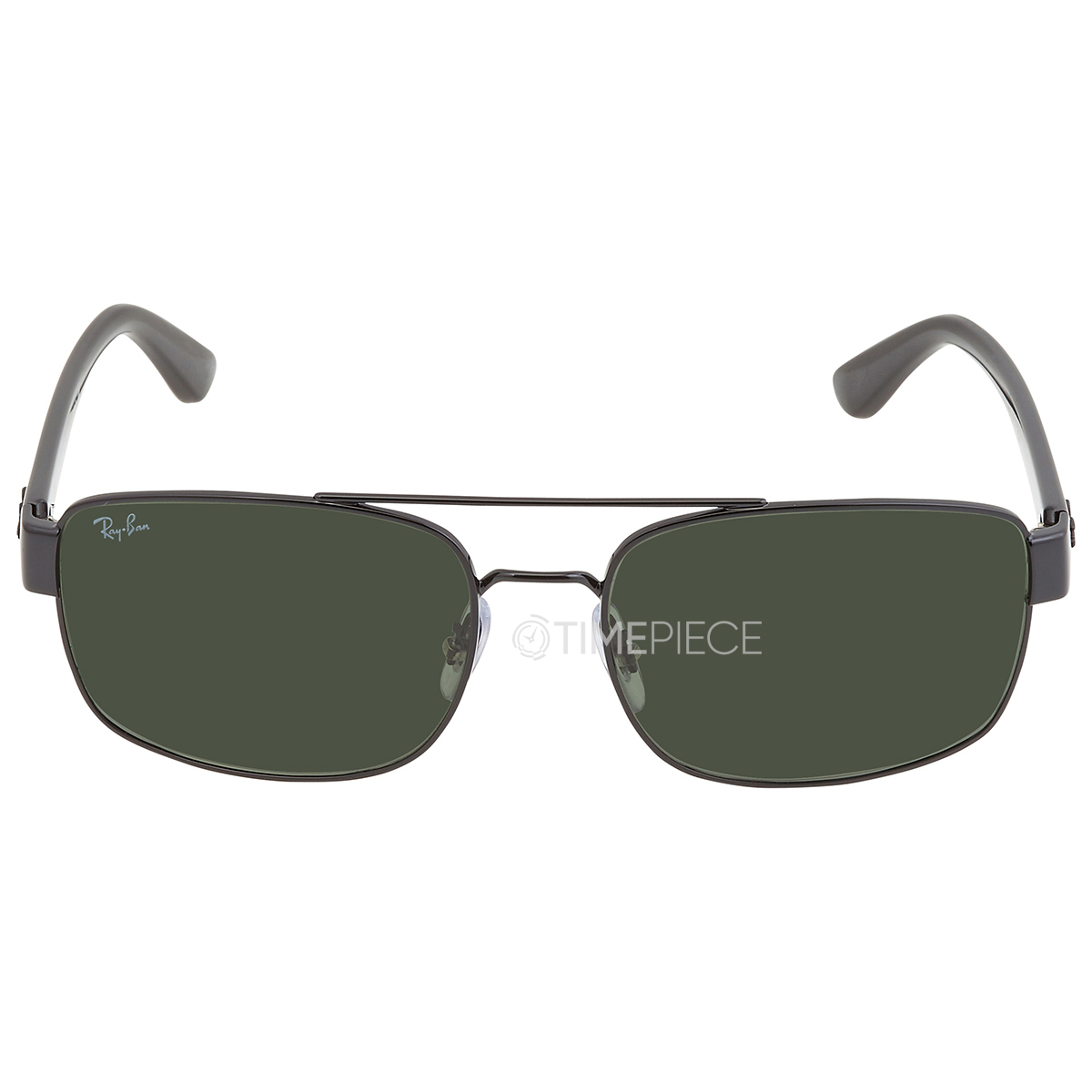 Ray Ban Green Rectangular Mens Sunglasses RB3687 002/31 58