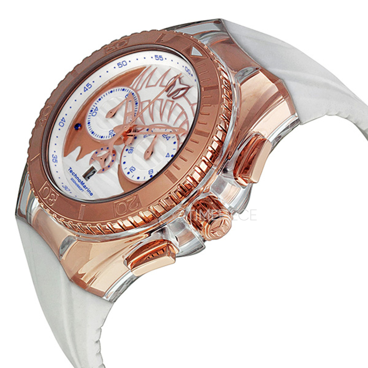 TechnoMarine Cruise Dream Fortune Fish Dial Chronograph Rose Gold PVD ...