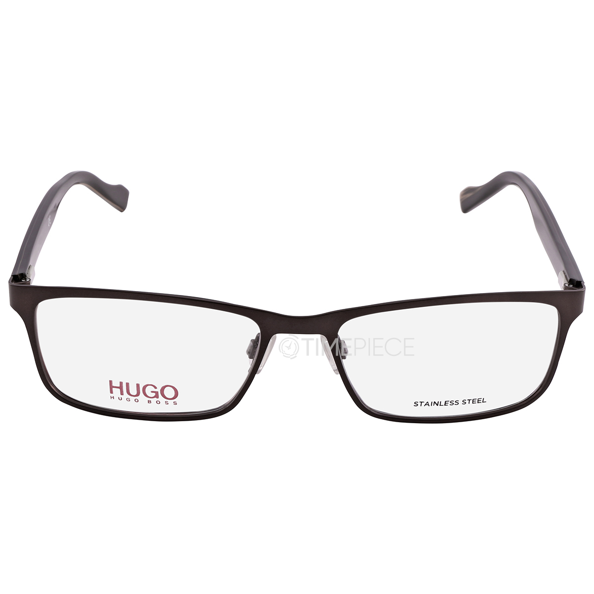 Hugo Boss Mens Brown Square Eyeglass Frames HG015104IN0055