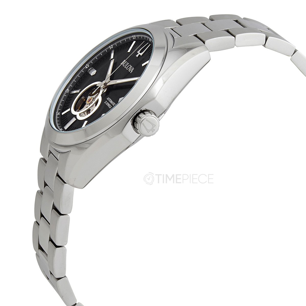 Bulova Surveyor Automatic Black Dial Mens Watch 96A270