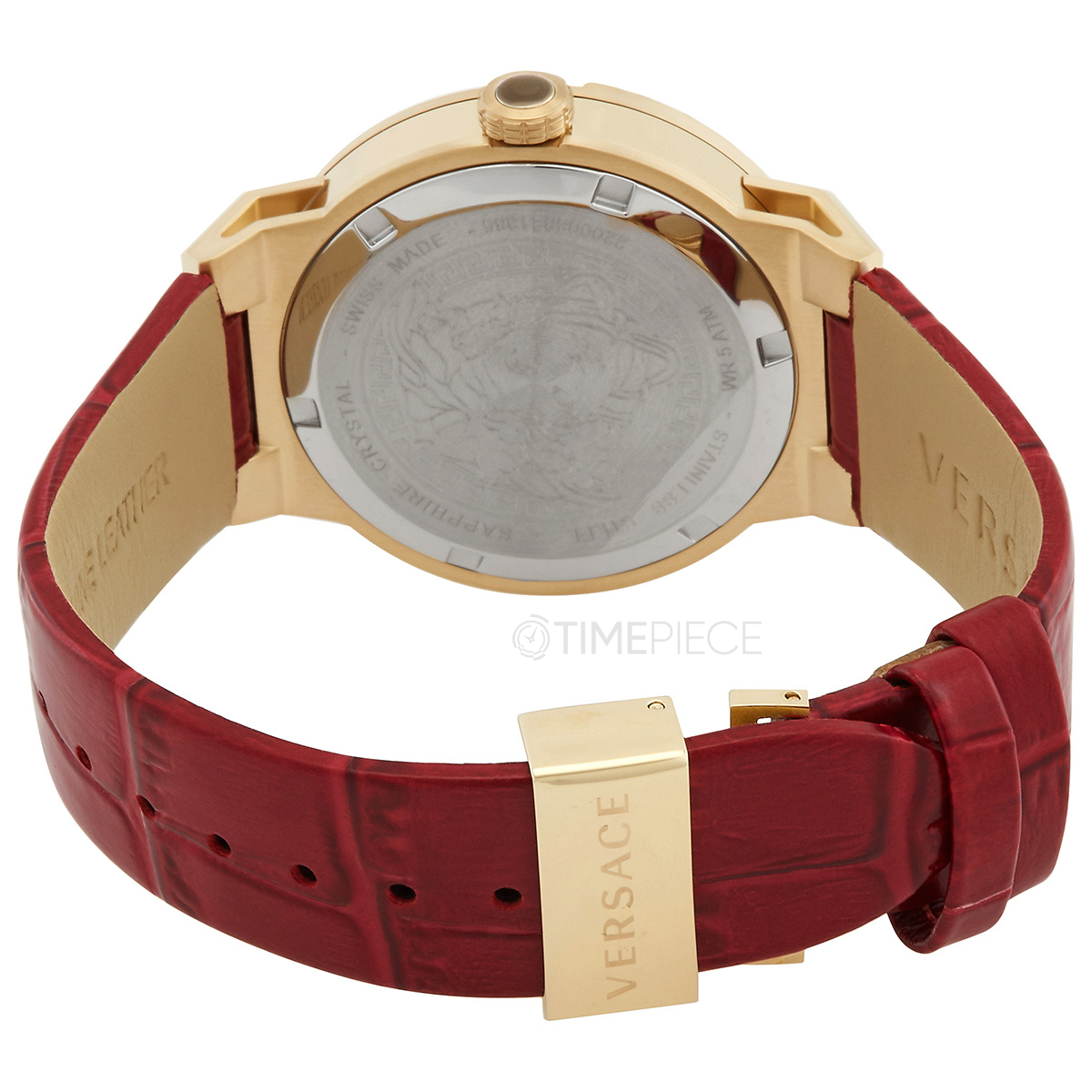 Versace Medusa Infinite Quartz Red Dial Ladies Watch VE3F00722