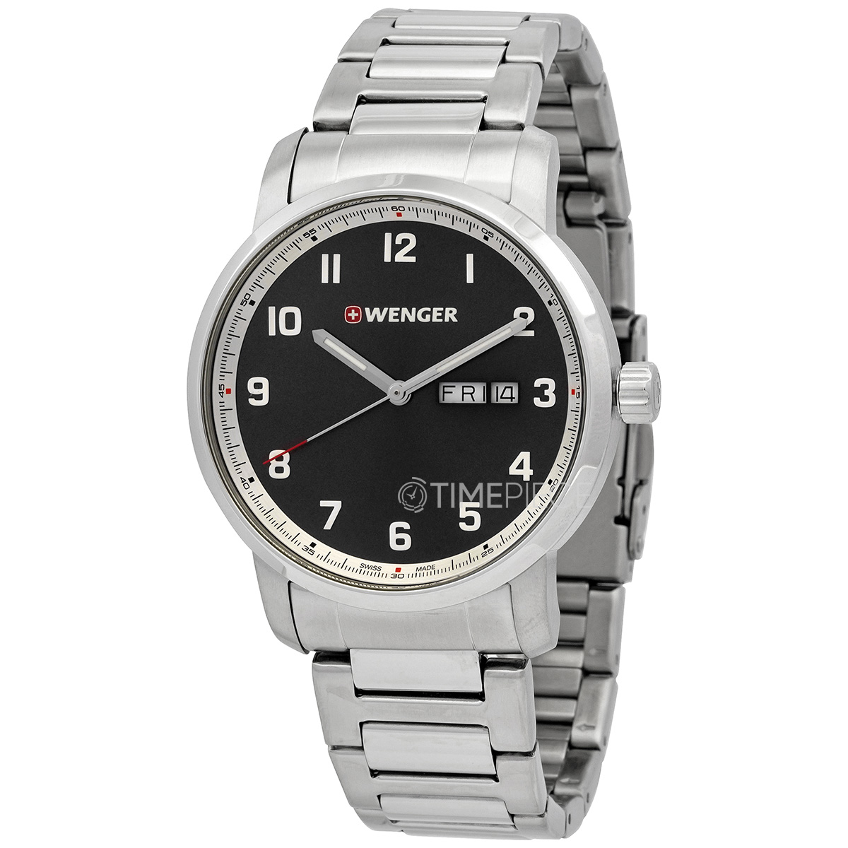 Wenger Attitude Quartz Grey Dial Mens Watch 01.1541.119