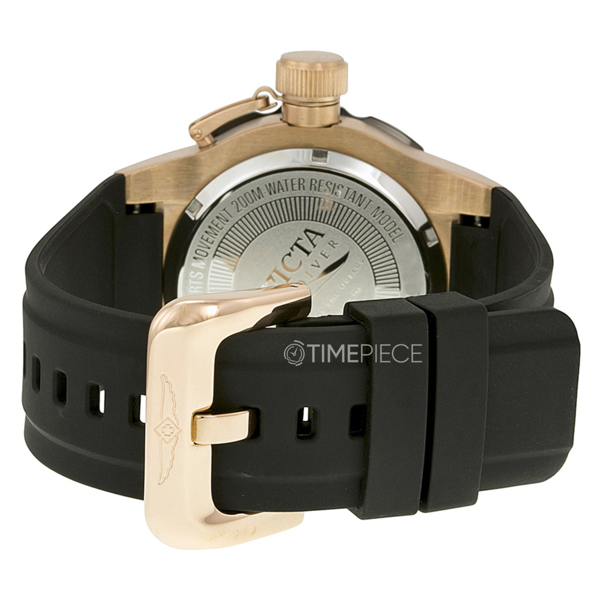 Invicta Pro Diver Black Dial Black Rubber Mens Watch 16136