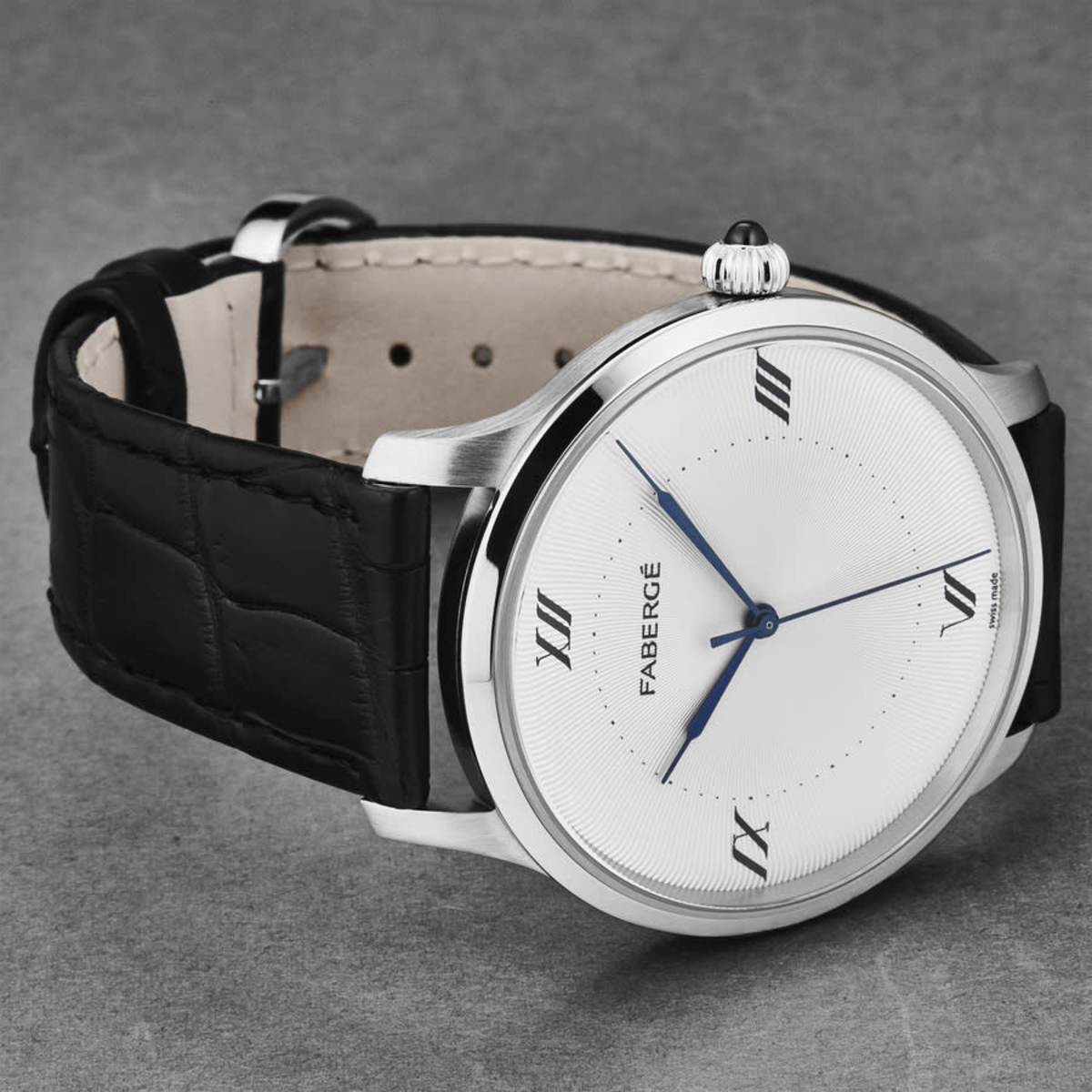 Faberge Alexei Automatic Silver Dial Mens Watch FAB-195