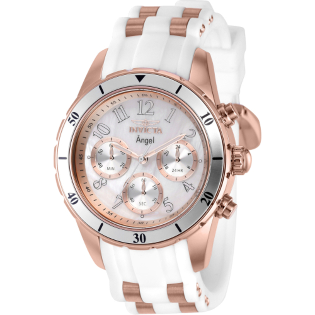 Invicta Angel Chronograph Quartz White Dial Ladies Watch 38755