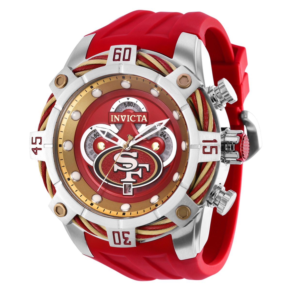 Invicta NFL San Francisco 49ers Chronograph Quartz Mens Watch 35863