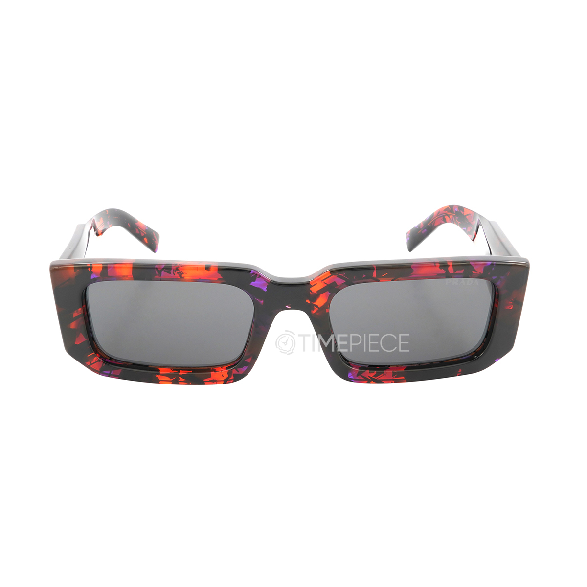 Prada Grey Rectangular Mens Sunglasses PR 06YS 06V5S0 53