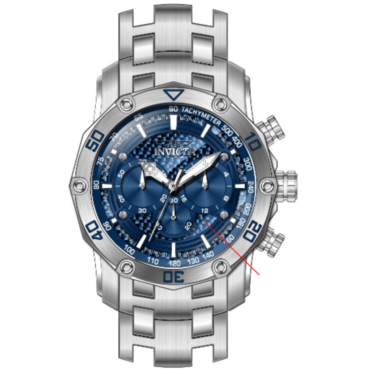 Invicta Pro Diver Chronograph Quartz Blue Dial Mens Watch 38450