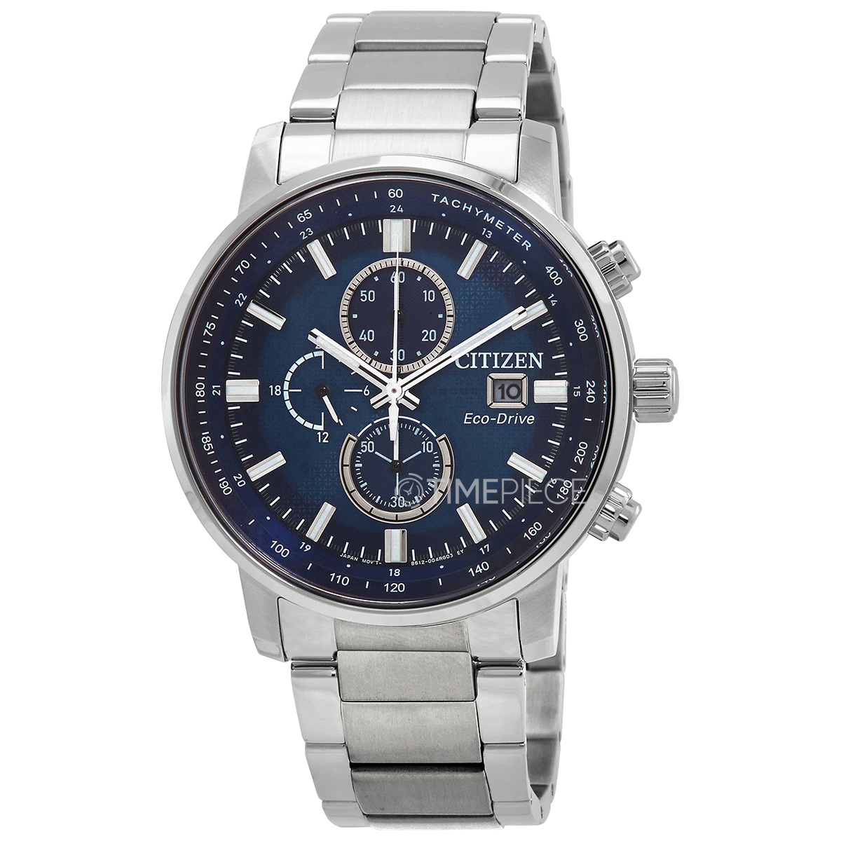 Citizen Chronograph Eco-Drive Blue Dial Mens Watch CA0840-87L