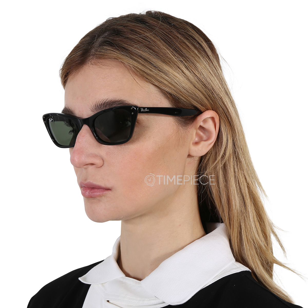 Ray Ban Lady Burbank Green Cat Eye Ladies Sunglasses RB2299 901/31 52