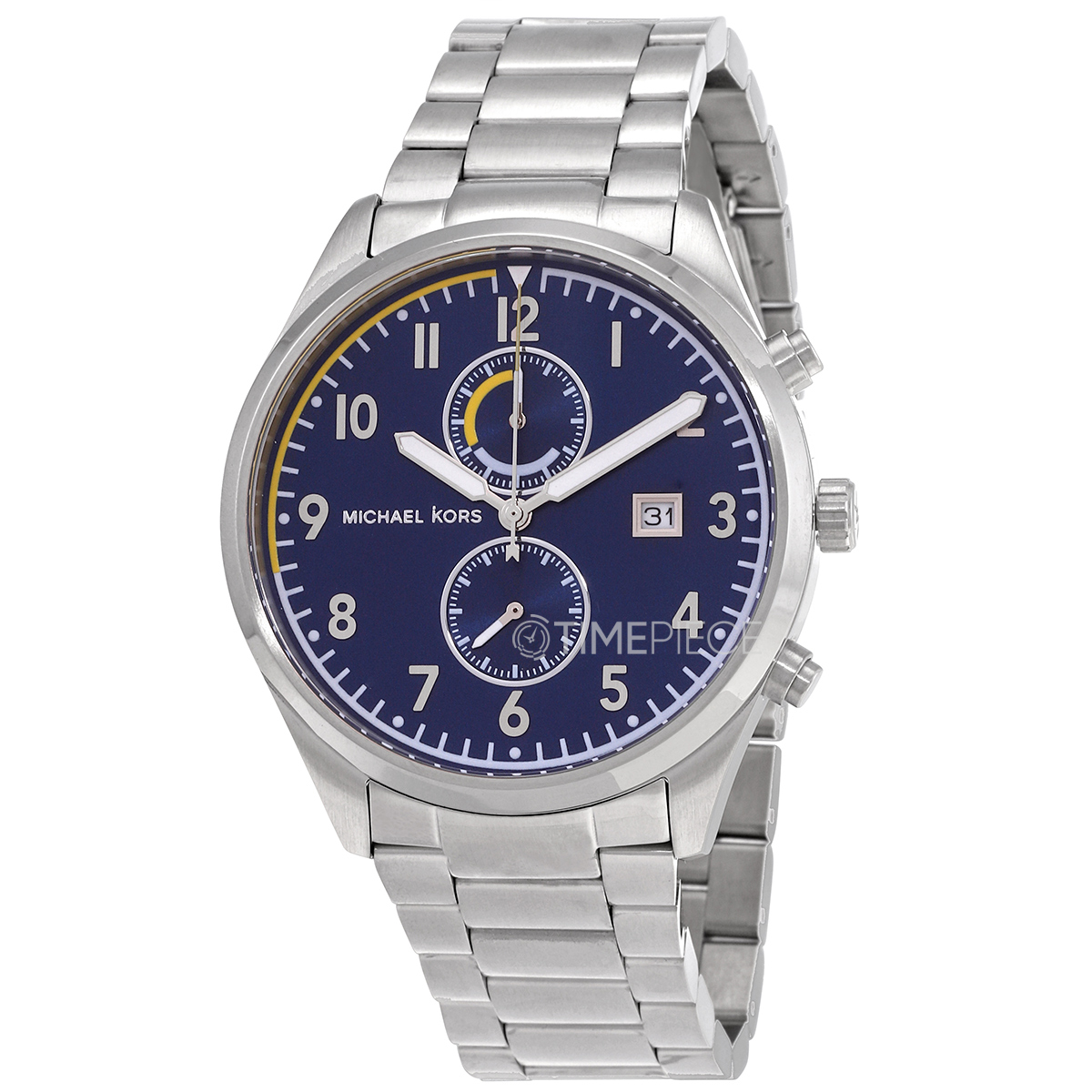 Michael Kors Saunder Chronograph Quartz Blue Dial Mens Watch MK8574