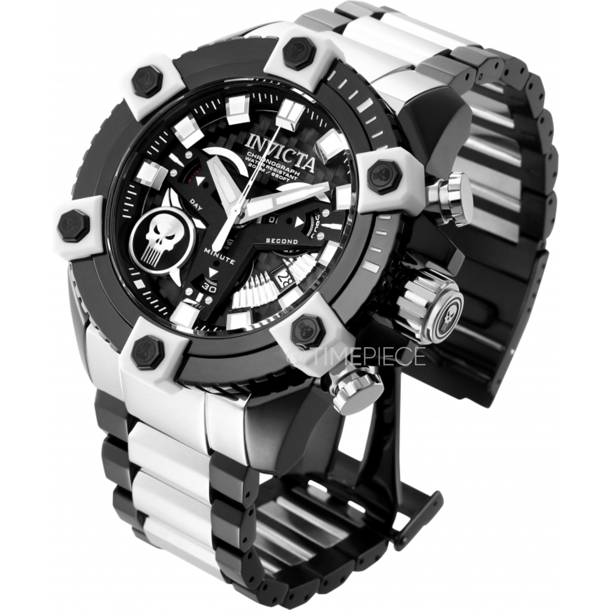 Invicta Marvel Punisher Chronograph Black Dial Mens Watch 26762