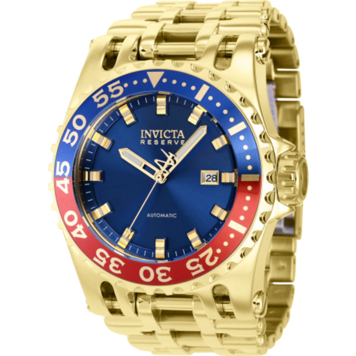 Invicta Reserve Blue Dial Pepsi Bezel Mens Watch 38705