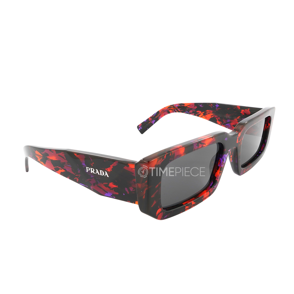 Prada Grey Rectangular Mens Sunglasses PR 06YS 06V5S0 53