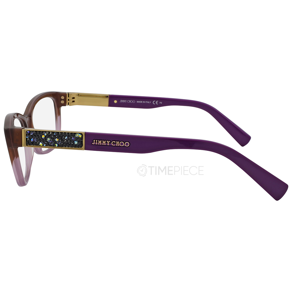 Jimmy Choo Demo Rectangular Ladies Eyeglasses JC110 0F1A 53