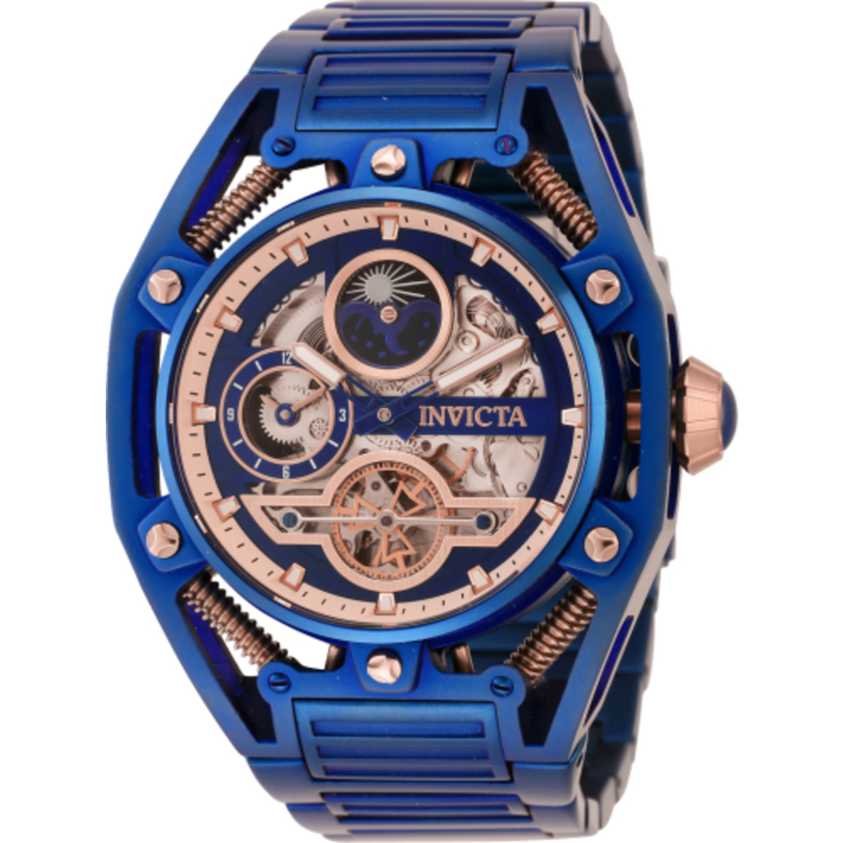 Invicta S1 Rally Automatic Skeleton Dial Day-Night Mens Watch 42135