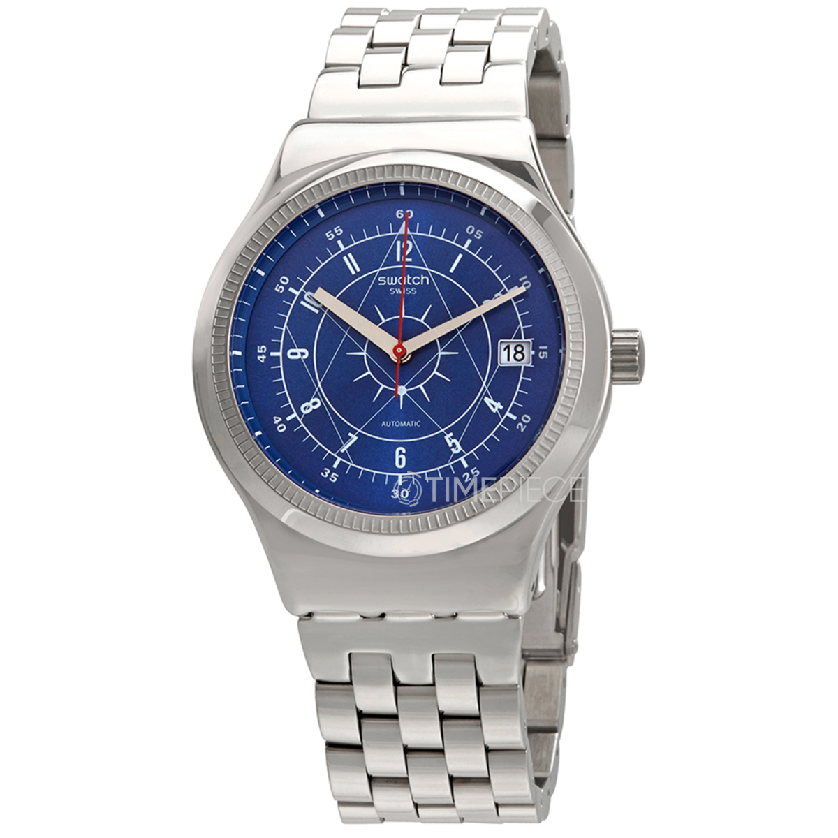 Swatch Boreal Automatic Blue Dial Mens Watch YIS401G